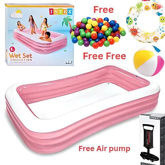 swimming pool / Intex pink 120 " family pool / inflatable swimming pool ...