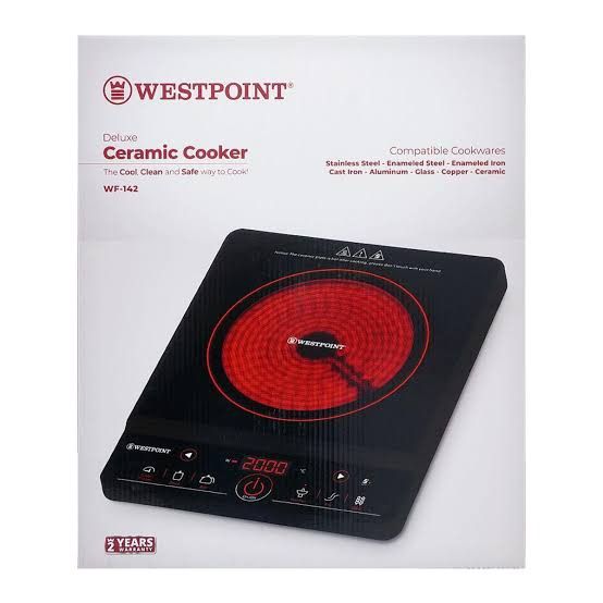 Westpoint ceramic cooker wf-142 ( all kinds of utensils can be used ...