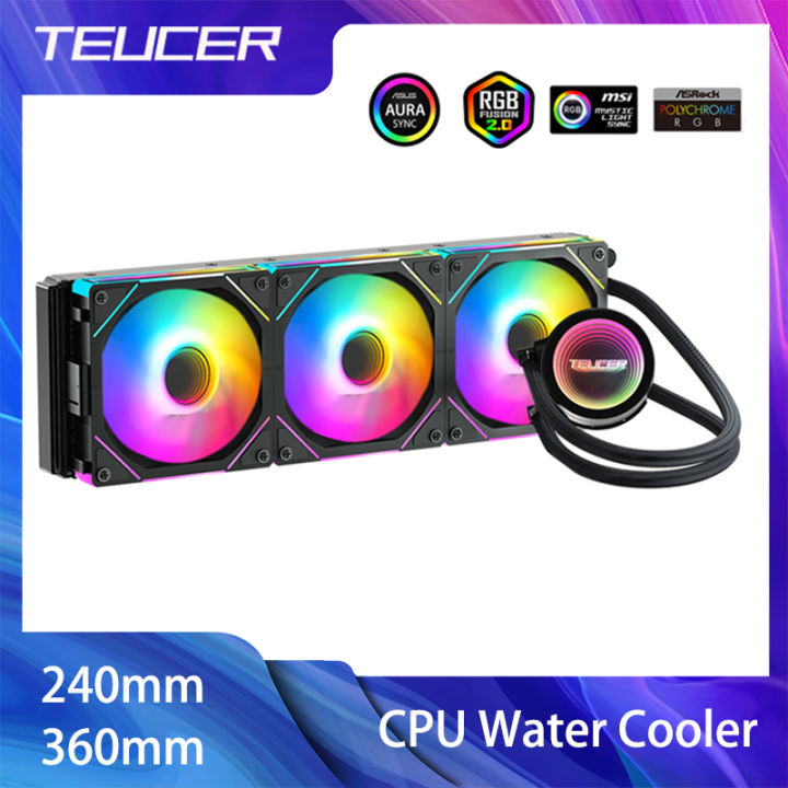 TEUCER CPU Water Cooler With JM-1 Fan All In One CPU Liquid Cooling ...