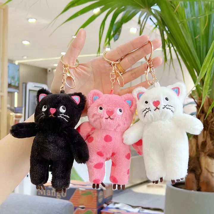 New Wave Point Cat Pendant Doll Toy Keyring Bag Charm Backpack Decor ...