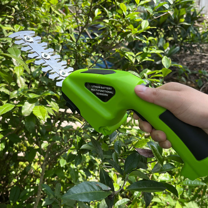 Electric Hedge Clippers Gardening Pruning Scissors Dual-Use ...