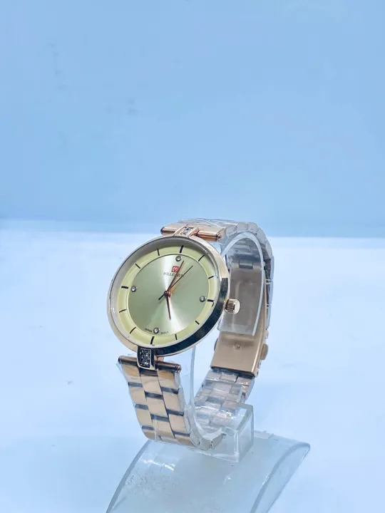 Ladies watch in rose gold color/ Analog millennium watch | Daraz.com.np