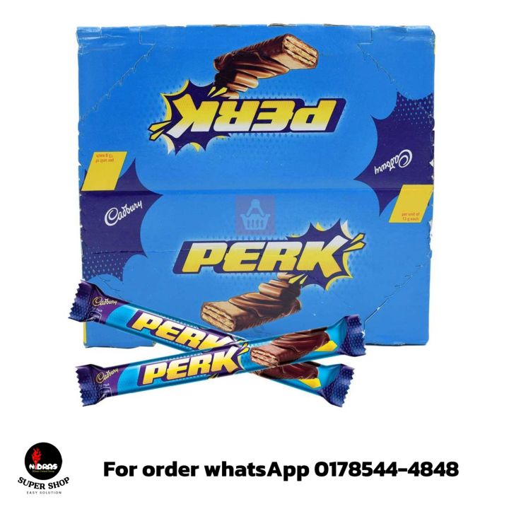 Cadbury Perk Chocolate coated wafer 12 g, Pack of 25 | Daraz.com.bd