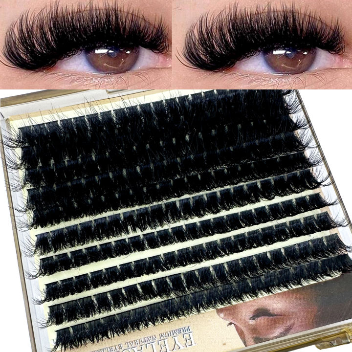 Fluffy Thick Lash Clusters DIY Eyelash Extension Mix 10-18mm Lash ...