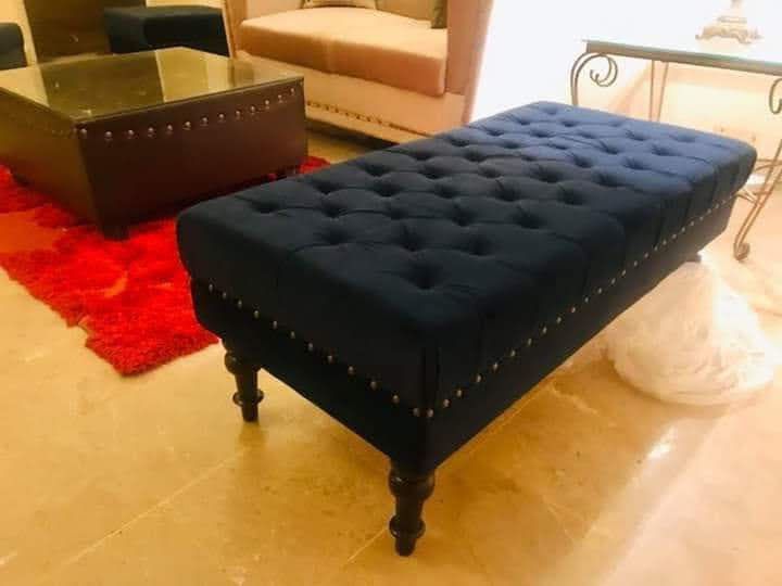 OTTOMAN PUFFY two seater puffy sofa set foam and solid wood | Daraz.pk