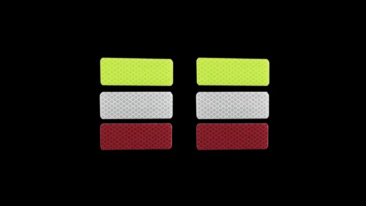 10pcs Pack Premium Reflective Stickers Waterproof High Visibility ...
