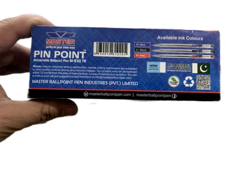 Master Ball Pen Pin Point Pack Of 10pc | Daraz.pk