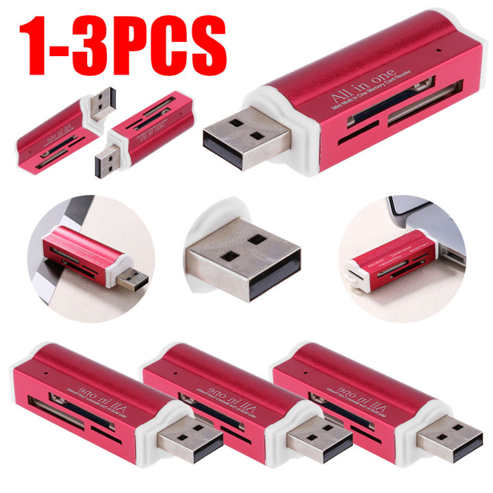 USB2.0 4 in 1 Multi Memory Card Reader All in One Cardreader for SD ...