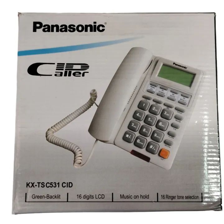Panasonic KX-TS C531 CID Desktop Telephone Set Caller ID Corded Phone ...