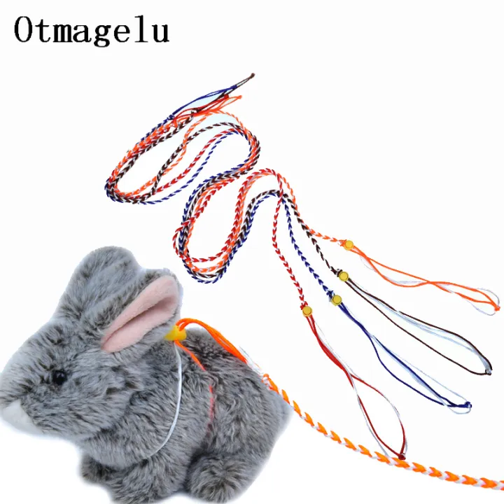 Cute Pet Hamster Rabbit Leash Harness Rope Bunny Cotton Rope Harness ...