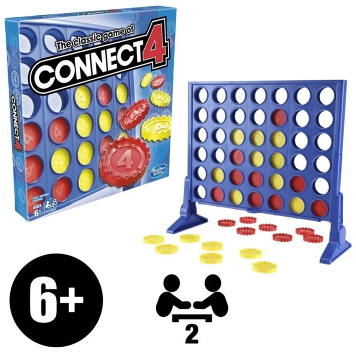 Connect 4 In A Line Board Game Kids Educational Toy Family Travel Fun ...