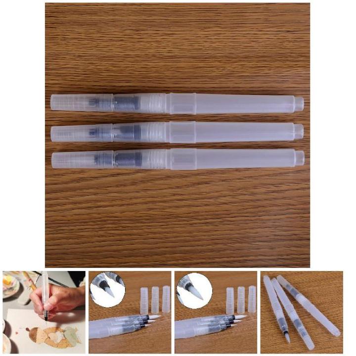 1/3Pcs Refillable Ink Color Pen Water Brush Painting Calligraphy ...