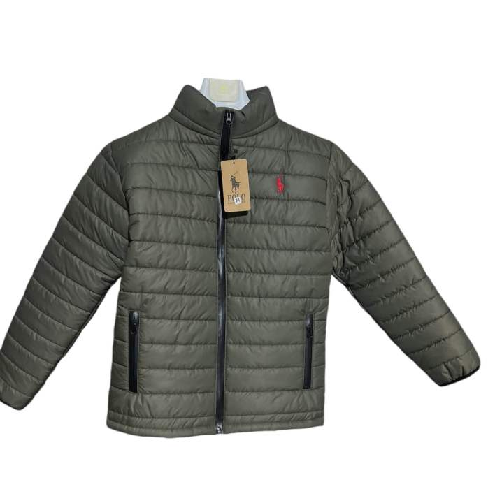 Puffer Jacket with Embroidered logo | Daraz.pk