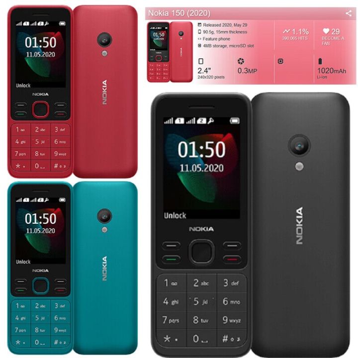 Nokia 150 (2020) Dual SIM Mobile With Warranty | Daraz.lk