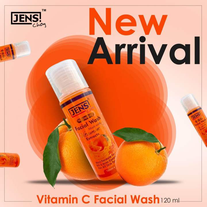 Jens Choy Vitamin C Facial Wash 120ml | Daraz.pk