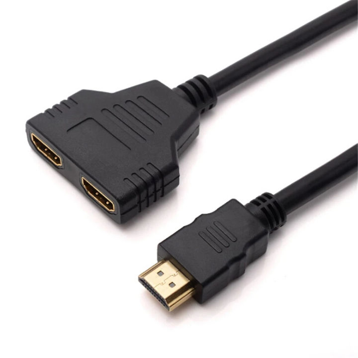 Computer Monitor HD Cable HDMI One in Two 30cm HD 1080P HDMI Splitter ...
