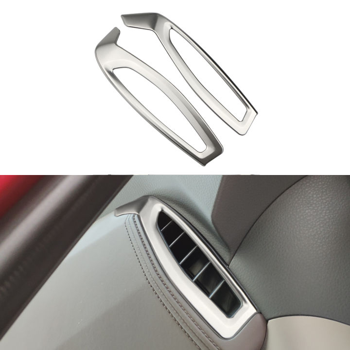 Stainless Steel Car Front AC Air Conditioning Vent Outlet Cover Trim ...
