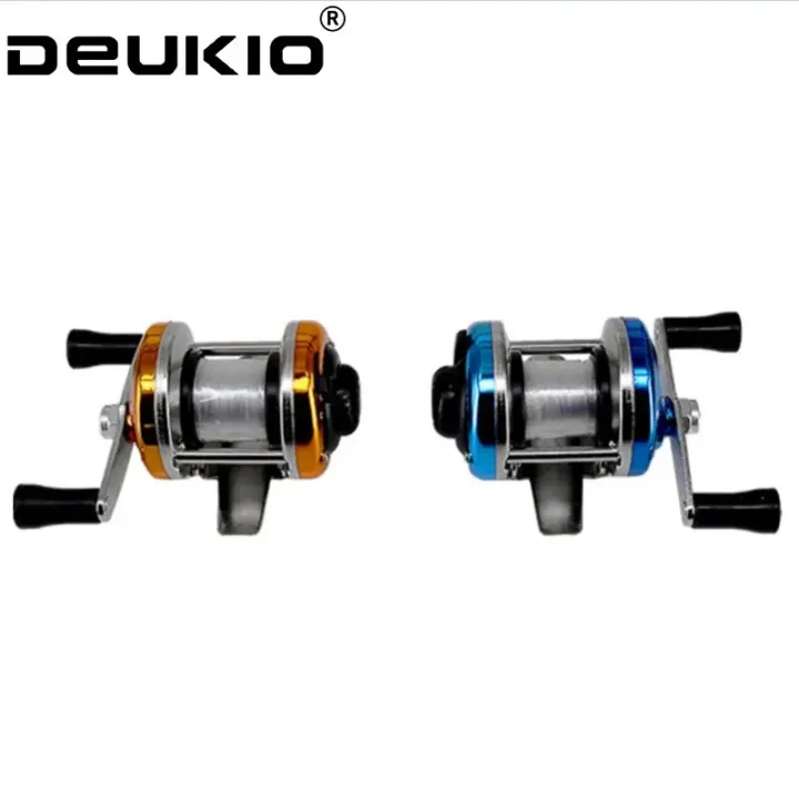 2024 New Mini Winter Ice Fishing Wheel Double Rocker Arm Metal Main ...