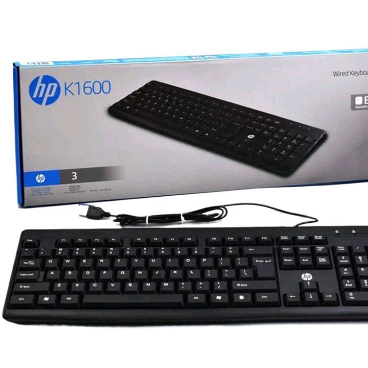 HP wired keyboard H'P K1600 Wired USB Standard Keyboard | Daraz.com.bd