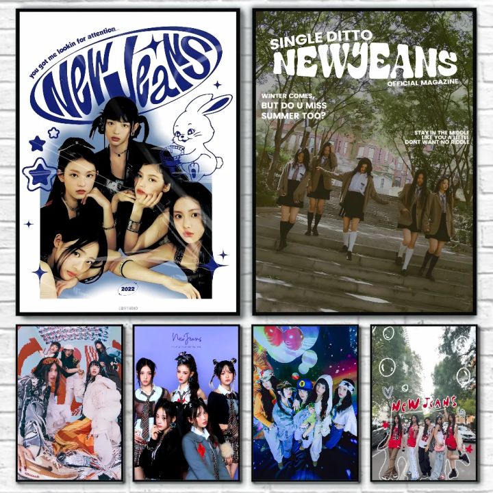 1PC Korean K-pop Girl Group N-Newjeans N-NJZ Poster Paper Print Home ...