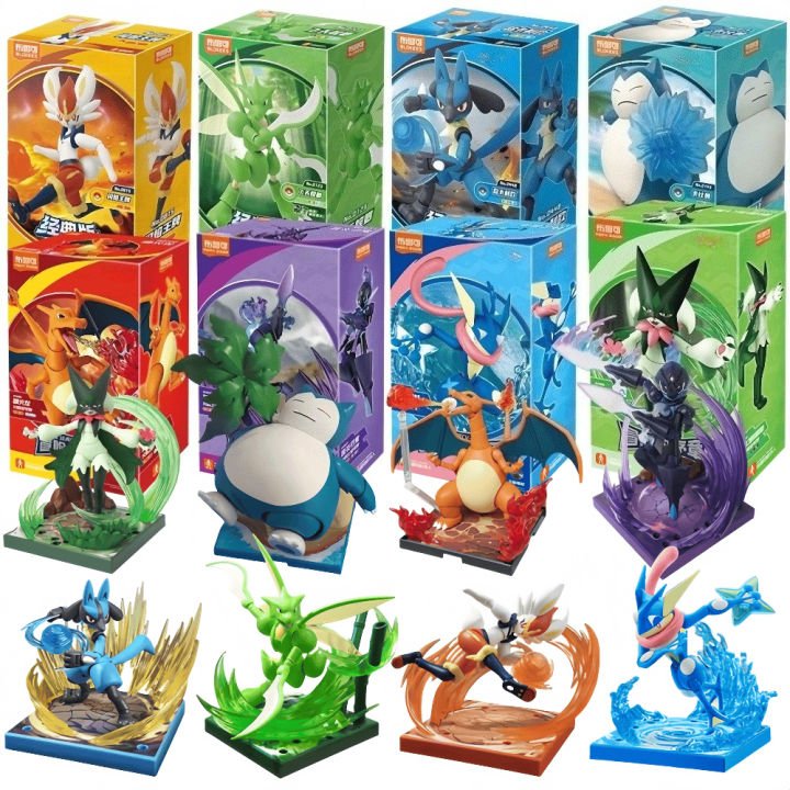 BLOKEES Original Building Blocks Pikachu Charmander Psyduck Sprigatito ...