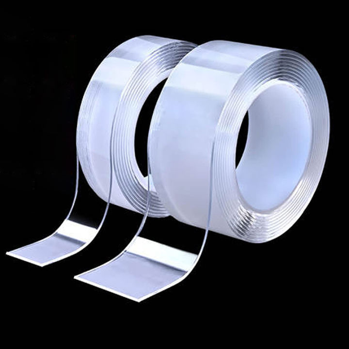1M/2M/3/5M Nano Tape Double Sided Tape Transparent NoTrace Reusable Waterproof Adhesive Tape ...