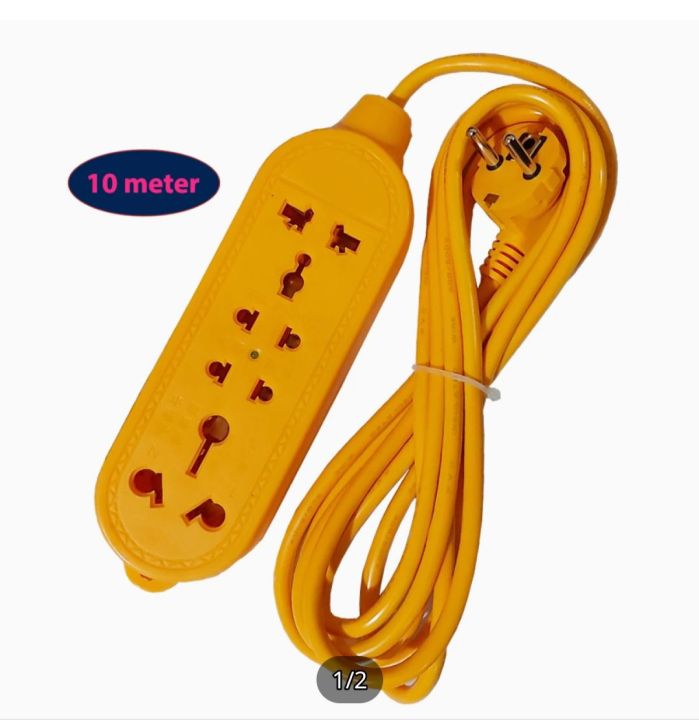 Multiplug Power Cord -4 Socket 10 Meter Cable | Daraz.com.np