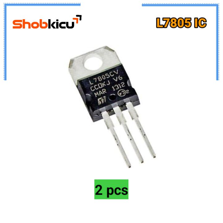 2Pcs- A Class LM7805 L7805CV L7805 7805 5V 1.5A Voltage Regulator IC 3 ...