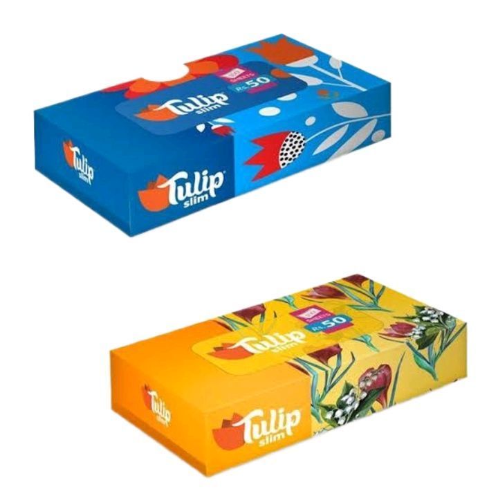 Tulip Slim Popup Tissue 2 Promo Pack (50Sheets) Tissue Box | Daraz.pk