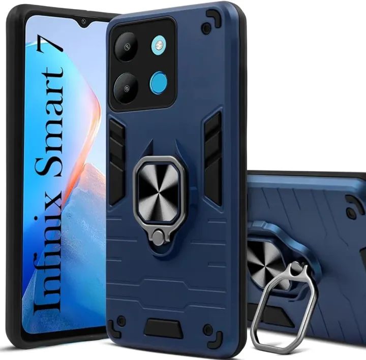 Infinix Smart 7 / Spark Go 2023 Back Cover Case | Heavy Duty Dual Layer ...