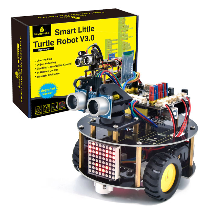 Keyestudio Smart Little Turtle Robot Car V3.0 For Arduino C language ...