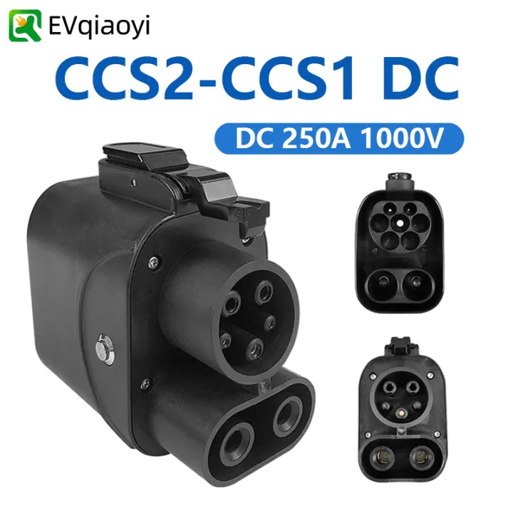 EVqiaoyi CCS2 to CCS1 EV Charger Adapter from CCS2 Charger to CCS1 Cars ...
