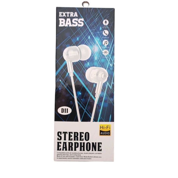 High Sound Handfree D11,For small and large phones | Daraz.pk