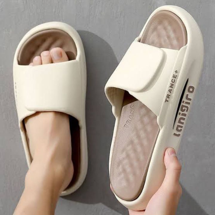 TENURE Mens Fashion Slippers & Flip Flops Summer Beach Thick Platform ...