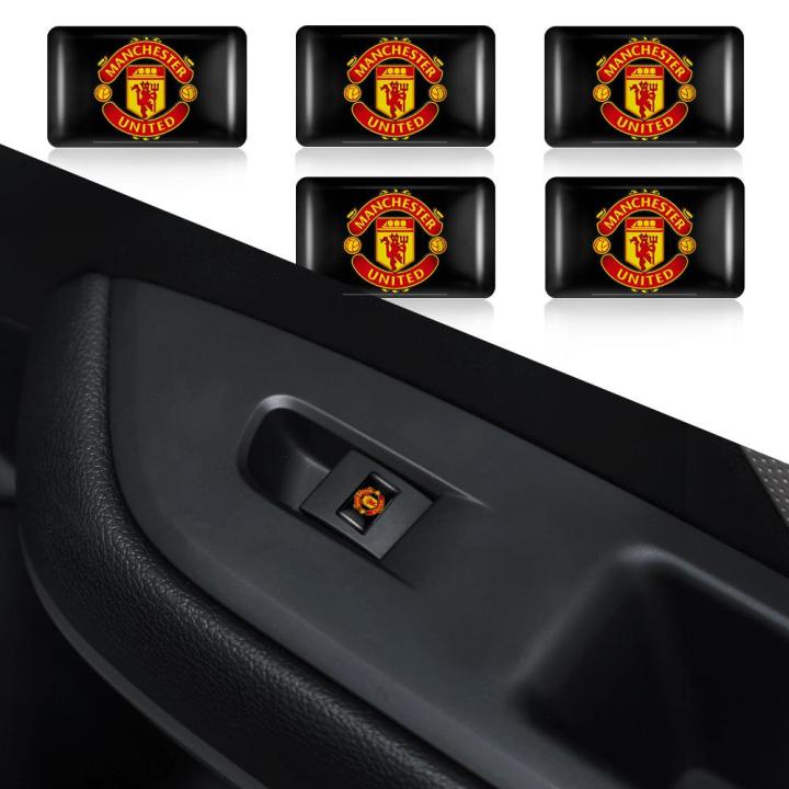 10/20/50PCS Epoxy Stickers Car Manchester United Badge Interior ...
