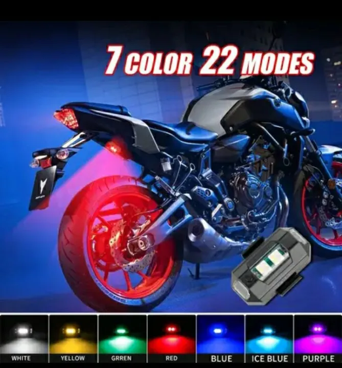 Hot selling 7 Colors LED USB Mini Universal Led Motorcycle Rear Tail ...