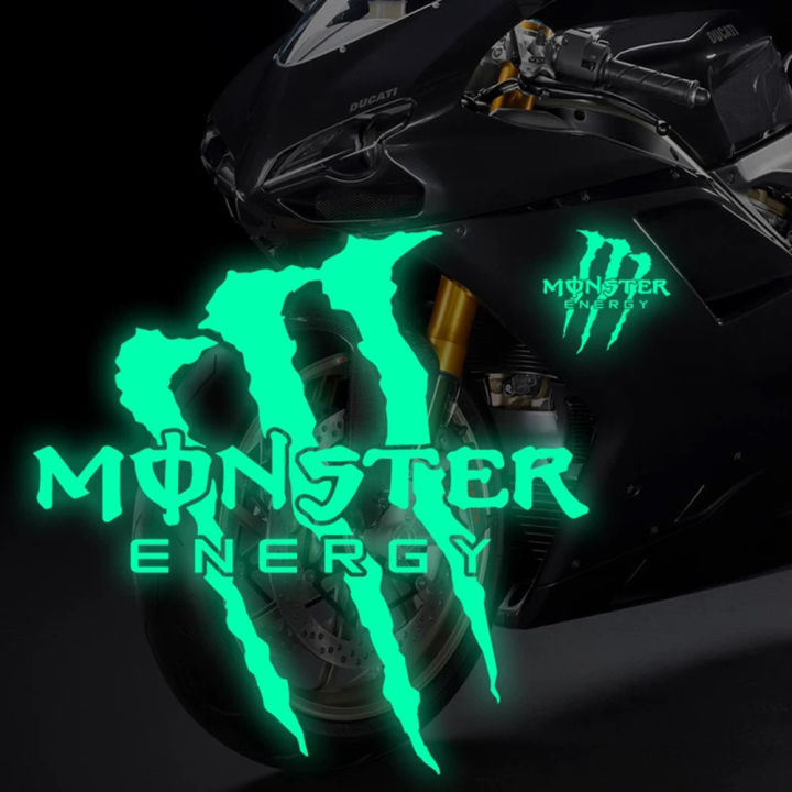 Monster Energy Modified Car Motorcycle Stickers Ghost Claw Helmet ...