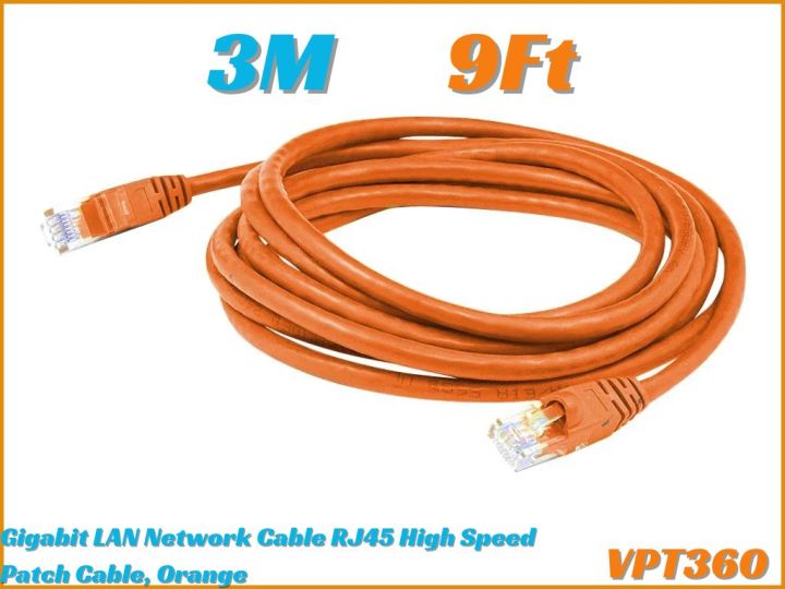 3M (9ft) Cat6 UTP Ethernet Network Booted Cable Gigabit LAN Network Cable RJ45 High Speed Patch ...