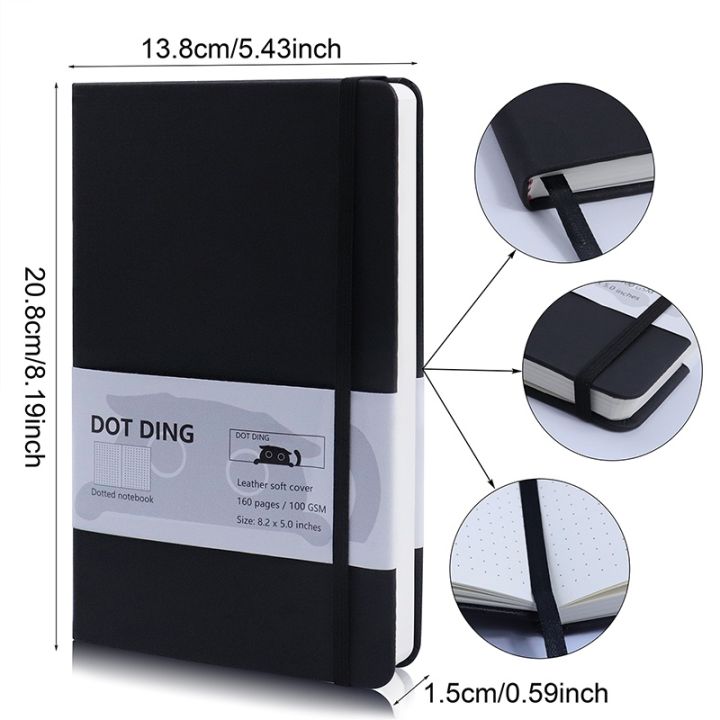 A5 Dotted Notebook 100 GSM 160 Journal Notebooks and Journals School ...