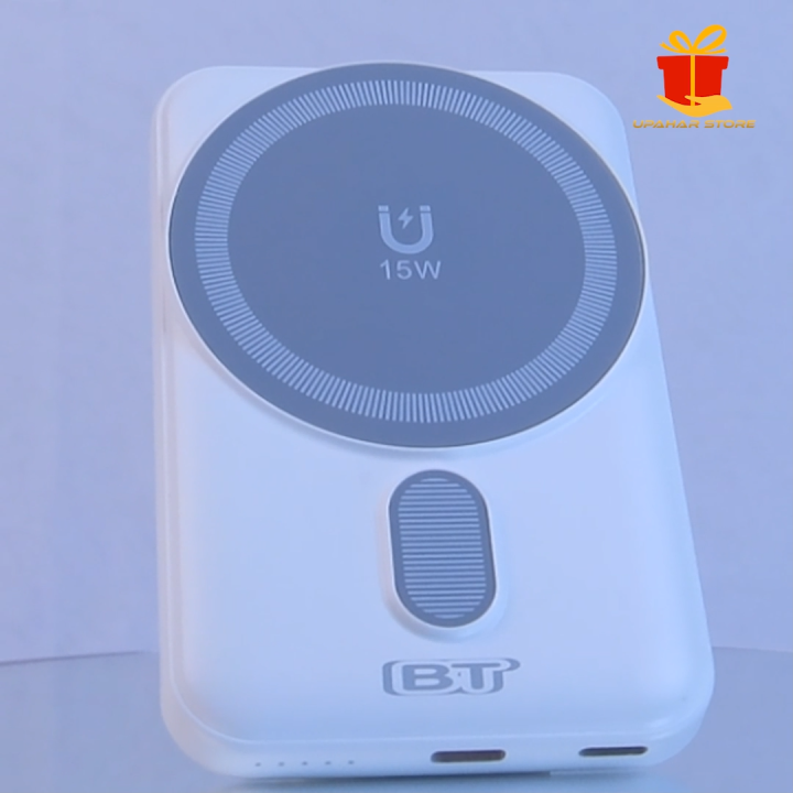 Folding Wireless Power Bank with Kickstand | Magnetic Wireless Power ...