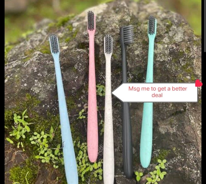 Biodegradable Straw Wheat Toothbrush | Eco-Friendly & Sustainable Oral ...