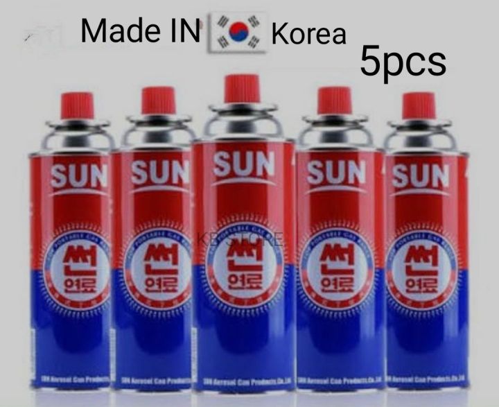 Sun Butane gas cartridge 5pcs | Daraz.com.bd
