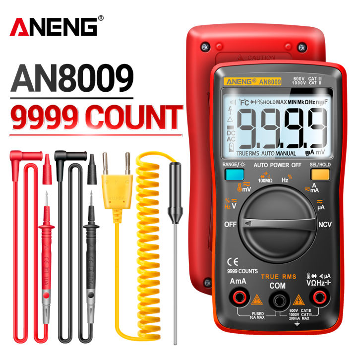 ANENG AN8008/AN8009 Mini Digital Multimeter rm 409b double fuse auto ...