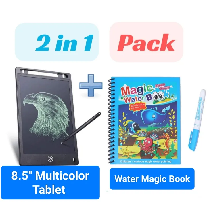 Magic Water Book / Water Drawing Book – Reusable Doodle Book for Kids ...