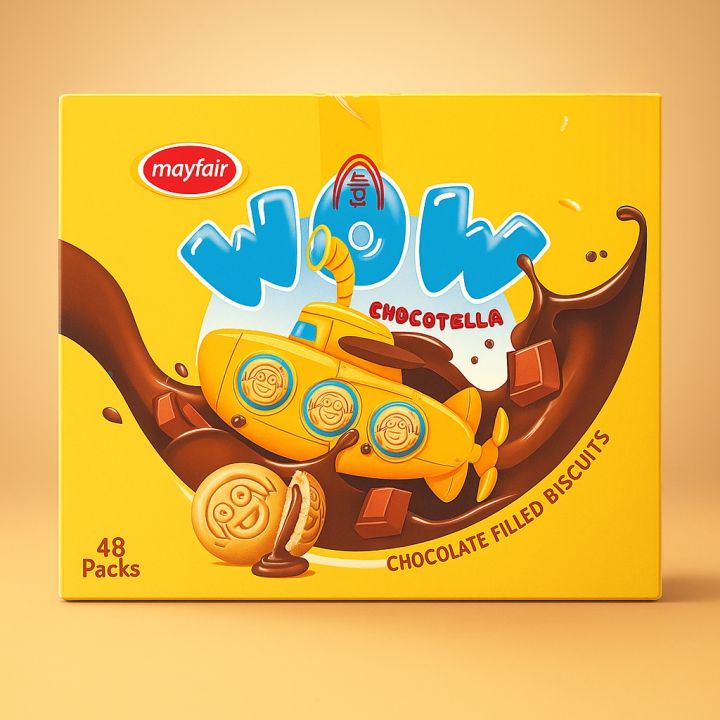 Wow Chocolate Filled Biscuits – Crispy Outside, Creamy Inside – Pack of ...