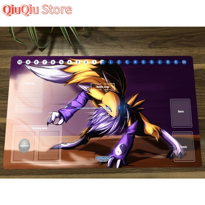Digimon Duel Playmat Renamon Trading Card Game Mat DTCG CCG Mat Rubber ...