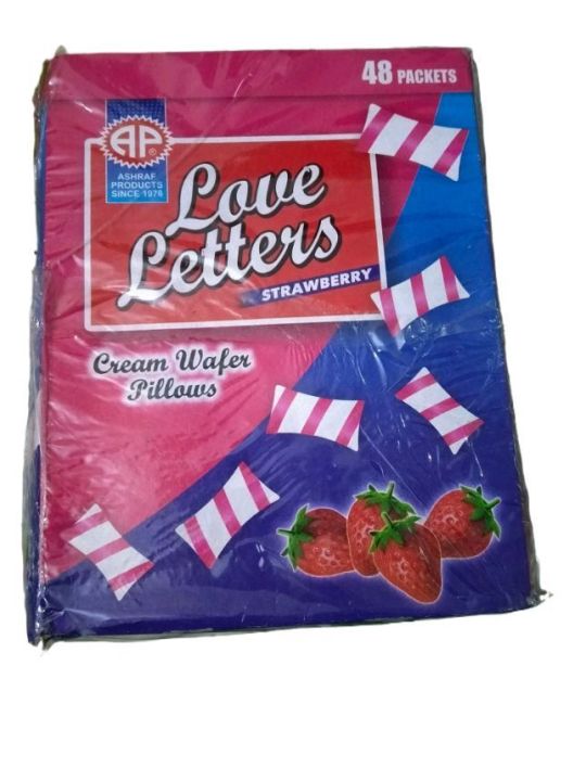 Love latters creame wafer pillows (48)pcs | Daraz.pk