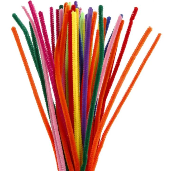 Pack of 10/50/100 Fuzzy Sticks | Fuzzy Wires | Crafting Wires | Daraz.pk
