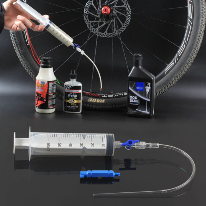 Bicycle Tubeless Tire Liquid Injection Tool 60ml Tire Tubeless Sealant ...