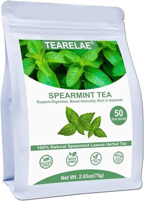 Two Mints Organic Spearmint + Peppermint tea - Loose Leaf - 100gm ...